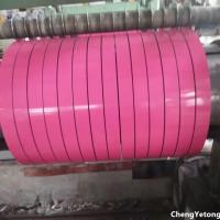 China Pink Color Coated Stainless Steel Strip Coil Organic Coating Thickness 20-45μM for sale