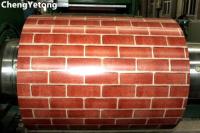China PVDF Coating Pre Coated Metal Sheets , Wall Brick Grain PPGI Color Coated Sheets for sale