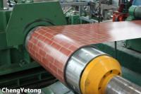 China Brick Grain Galvanized Color Coated Sheets , Wall Decoration Cold Rolled Steel Sheet for sale
