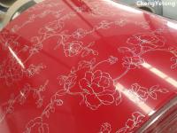 China Customized Pattern Printing Pre Painted Galvanized Sheet PE Coating For Water Heater Shell for sale