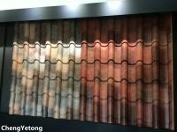China Pavilion Stone Coated Roofing Tiles With 3D Protecting Printing Precision 0.2MM for sale