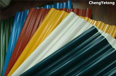 China Villa Color Coated Roofing Sheets Products Chemical Resistance Width 700-1600MM for sale