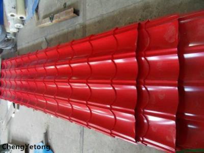 China Corrosion Resistance Colour Coated Metal Roofing Sheets Organic Coating Thickness 20-45μM for sale