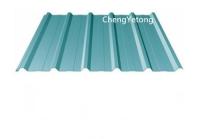 China Green Color Coated Roofing Sheets / Precoated Roofing Sheets With Acid / Alkali Resistance for sale