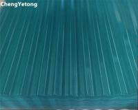 China Green Color Coated Roofing Sheets / Precoated Roofing Sheets With Acid / Alkali Resistance for sale