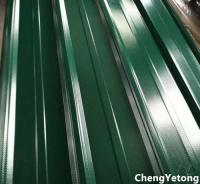 China Green Color Coated Roofing Sheets / Precoated Roofing Sheets With Acid / Alkali Resistance for sale