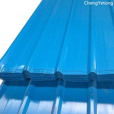 China PE Coating Corrugated Metal Roofing Sheets , Shelter Shed Colour Coated Roofing Sheets for sale