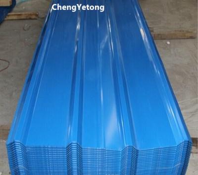 China PU Coating  Corrugated Steel Roofing Sheets , Exhibition Pavilion Color Coated Profile Sheet for sale