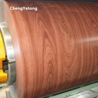 China Wood Grain Prepainted Aluminium Coil HDP Coating For Bus Station Decoration for sale
