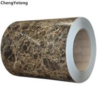 China Lighter Weight Aluminum Trim Coil Stock Stone Grain Impact Resistance ≥9J for sale