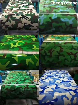 China Camouflage Prepainted Aluminium Coil High Hardness For Wall Concealing Decoration for sale