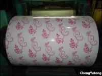 China Custom Pattern Printing Aluminium Coil Coating , Ceiling Decoration Painted Aluminum Coil for sale