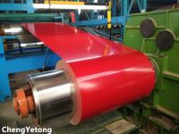 China Building Corrugated Panel Coated Aluminum Coil , Plain Color PU Coating Metal Coil Stock for sale