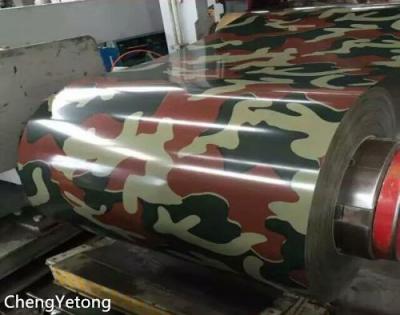 China Camouflage Pre Painted Aluminum Sheet Width 700-1600MM Non Color Fading for sale