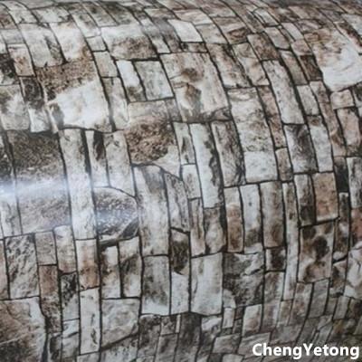 China HDP Coating Pre Painted Aluminum Sheet Brick Grain For Building Wall Decoration for sale