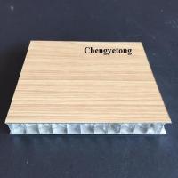 China Wood Grain PU 508mm Aluminium Honeycomb Sandwich Panel for sale