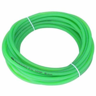 China Green PU Polyurethane Round Belt 8mm 6mm Diameter Conveyor Belt 90 Shore A for sale