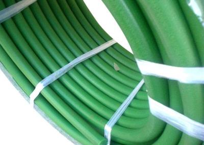 China Polyurethane PU Round Belt 8mm Diameter High Strength Green 30m Roll Power Transmission for sale