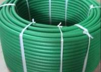 China High Strength Polyurethane Round Belt Endless Green Pu 100m / Roll for sale
