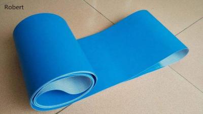 China Blue Polyurethane Conveyor Belt TPU Food Grade Custom Width Length for sale