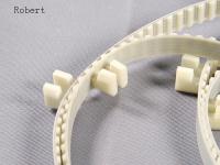 China Polyurethane Timing Belts with Baffle Guide for Tobacco Industry Pitch T5 T10 AT10 for sale