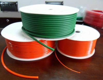 China Orange Polyurethane Round Conveyor Belts 6mm Diameter Abrasion Resistant for Roller Systems for sale