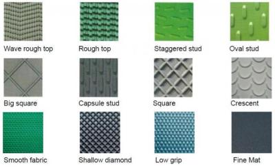 China Custom Width Conveyor Belts Replacement Wave / Suqare Rough Top Pattern for sale