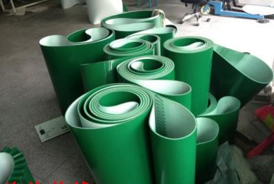 China Green PVC Conveyor Belt Smooth Surface 1mm to 7mm Thickness Replacement Conveyor Belts for sale
