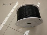 China Electronics Industrial Polyurethane Round Belt Anti Static Smooth Surface Black Color for sale