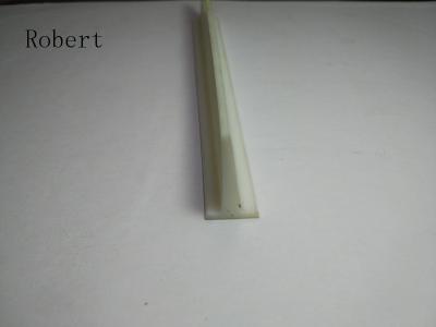 China White Polyurethane Conveyor Belt Extrusion Profiles for Guiding and Tracking 50mm Width for sale