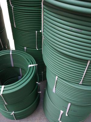 China Green PU Round Belt 85A Urethane Round Belting 30m Roll Fast Joining Flexible Drive Belt for sale