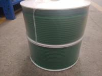 China 6mm Green Polyurethane Round Belt for Ceramic Machines, 90 Shore A, 50mm Min Bend Radius for sale