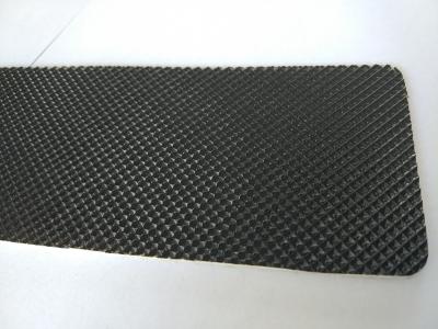China Black PVC Conveyor Belt Diamond Pattern Treadmill Replacement Belt 2mm Thickness 50mm Width for sale