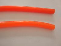China Industrial PU Round Belt 3mm to 18mm Orange Rough Smooth Polyurethane Cord for sale