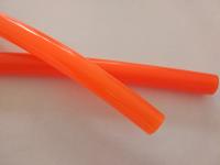 China Industrial PU Round Belt 3mm to 18mm Orange Rough Smooth Polyurethane Cord for sale