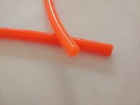 China Industrial PU Round Belt 3mm to 18mm Orange Rough Smooth Polyurethane Cord for sale