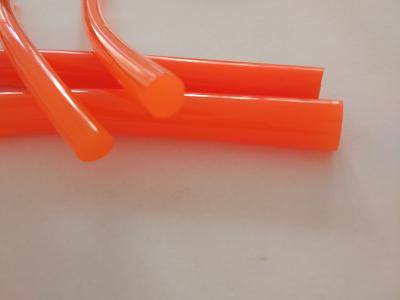 China Orange Polyurethane Round Belt Cord High Impact Resistance 10mm Diameter 100m Length for sale