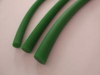 China Green PU Round Belt 85A Urethane Drive Belts 30m Roll 2mm to 20mm Diameter Fast Joining for sale