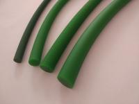 China Green PU Round Belt 85A Urethane Drive Belts 30m Roll 2mm to 20mm Diameter Fast Joining for sale