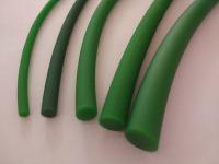 China Light Green PU Round Belt Fast Joining Flexible 85A Urethane Drive Belts 3mm to 20mm for sale