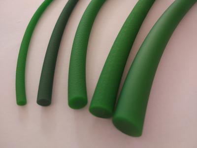 China Light Green PU Round Belt Fast Joining Flexible 85A Urethane Drive Belts 3mm to 20mm for sale