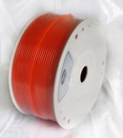 China Orange Polyurethane Round Belt 2mm-20mm Abrasion Oil Chemical Resistant for Textile Industry for sale