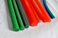 China PU Drive Rough Polyurethane Round Belt Green Color 2mm to 30mm for Glass Industry for sale