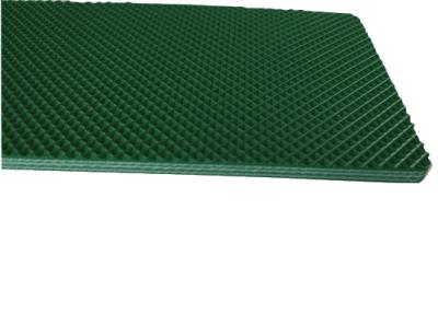 China PVC Diamond Pattern Industrial Conveyor Belt Green Color 2mm Thickness for sale
