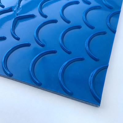 China White Anti Slip Crescent PVC Bottom PVK Conveyor Belt 1-7mm Thickness for sale