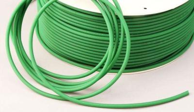 China Green Color Polyurethane Round Belting Ceramic And Stoneware Processing Plants 20mm for sale