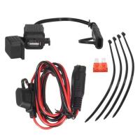 China SAE 10W Motorcycle USB Charger Waterproof Dustproof Extendable Cable Power for sale