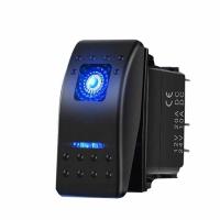 China Wleto LED 4 Pin Marine Auto Rocker Switch Panel Waterproof Dual Voltage for sale