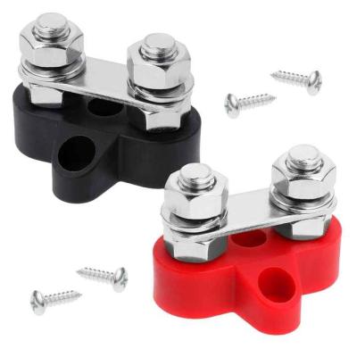 China 2PCS 12V 200A M8 Dual Stud RV Power Distribution Block 1.77