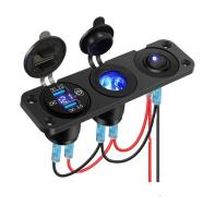 China Innovative 36W QC3.0 Dual USB Car Charger Voltage 12-24V Switch Design for sale